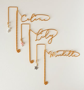 Personalized Name Bookmark – Horizontal – Paper Pliers