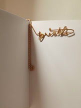 Personalized Name Bookmark – Horizontal – Paper Pliers