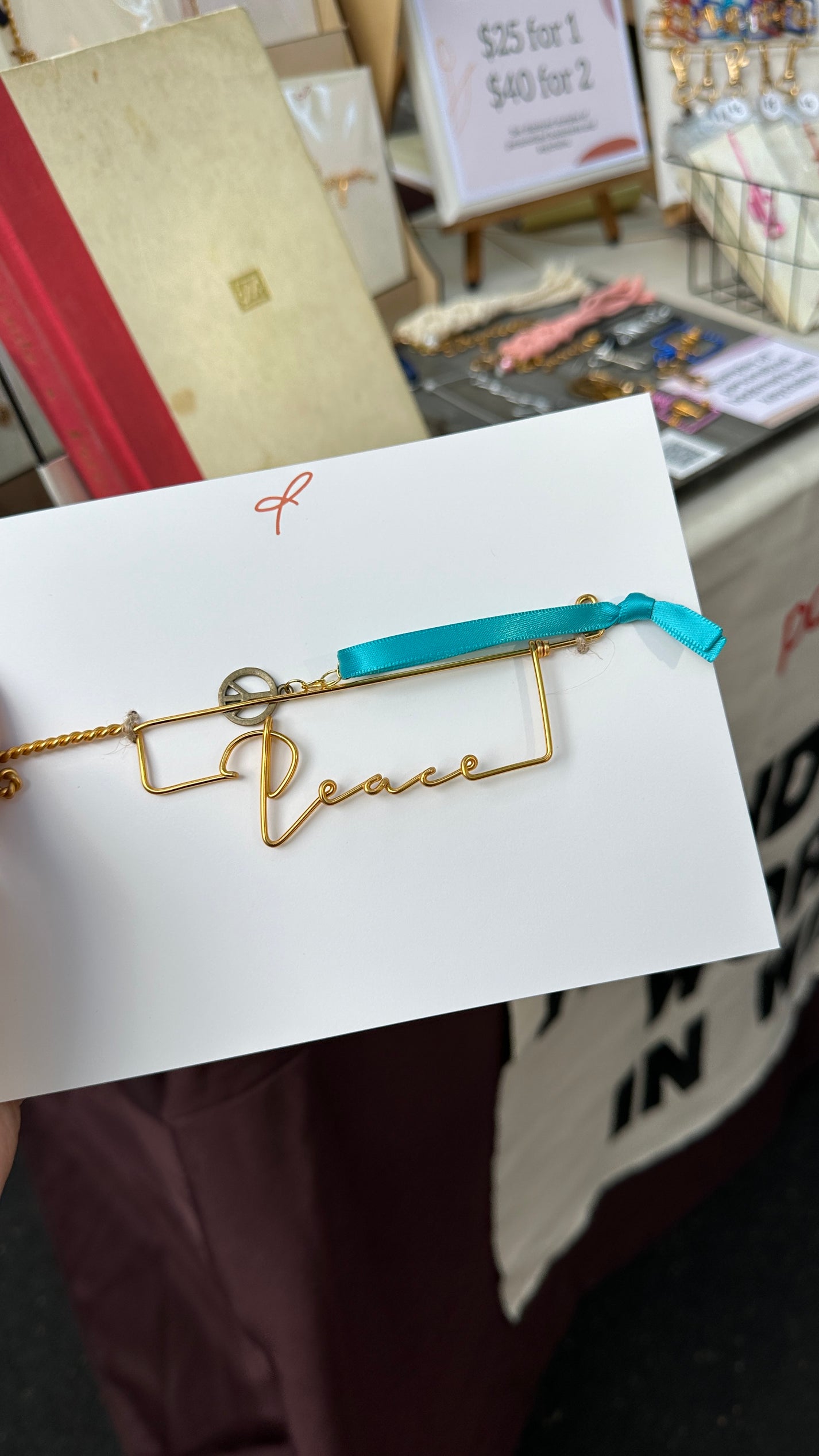 Personalized Wire Name Bookmark – Vertical – Paper Pliers