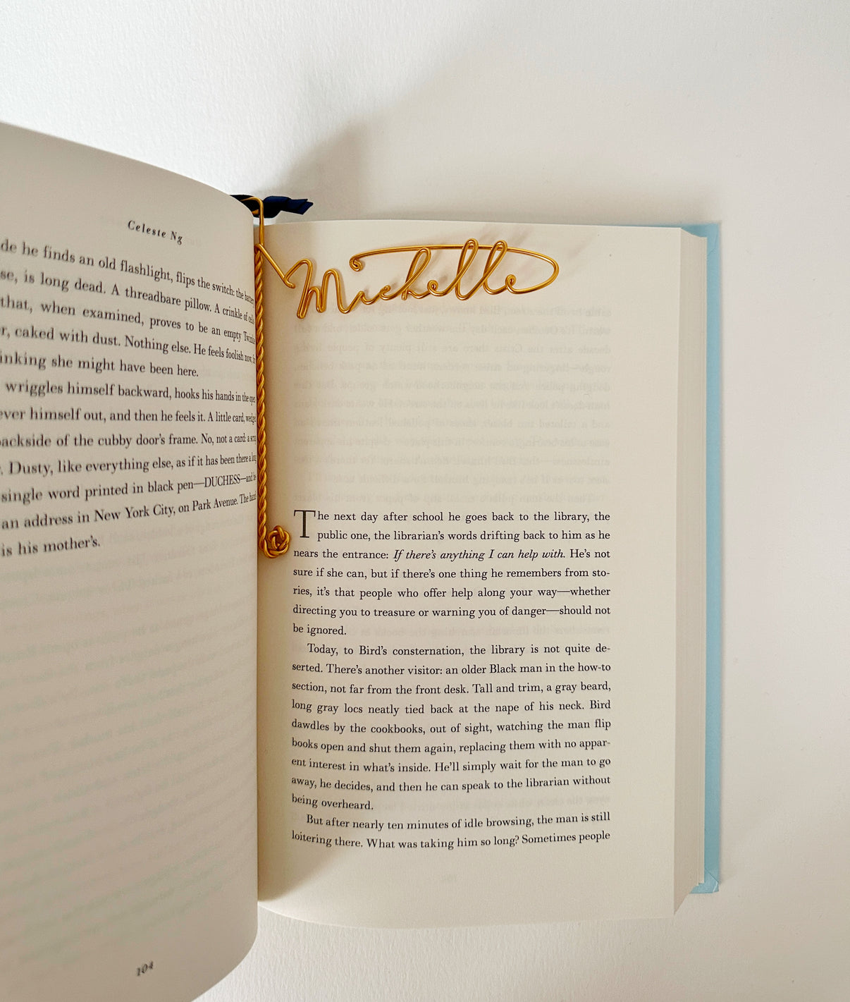 Personalized Name Bookmark – Horizontal – Paper Pliers