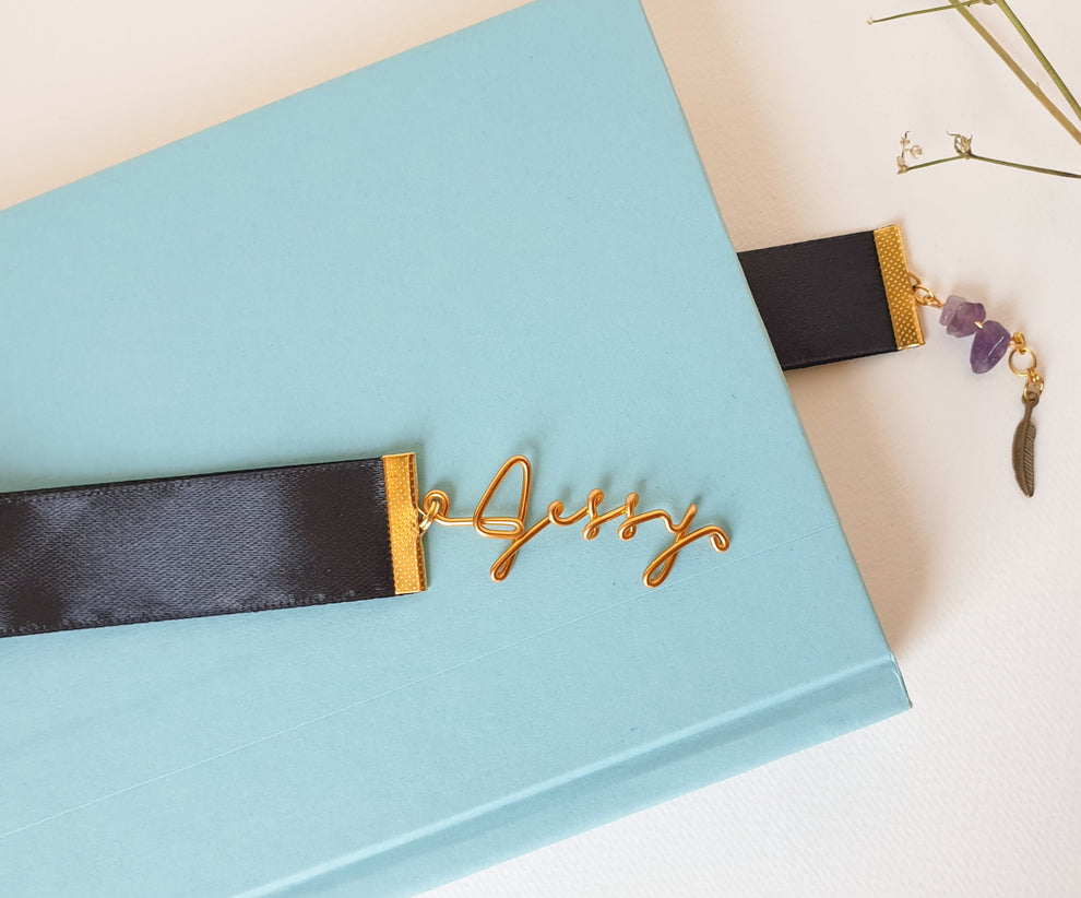 Personalized Ribbon Name Bookmark – Paper Pliers